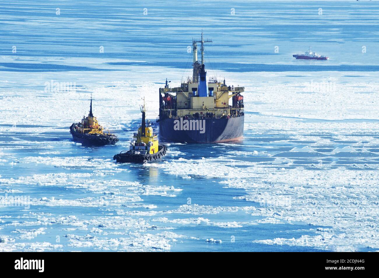 ship on ice Stock Photo - Alamy