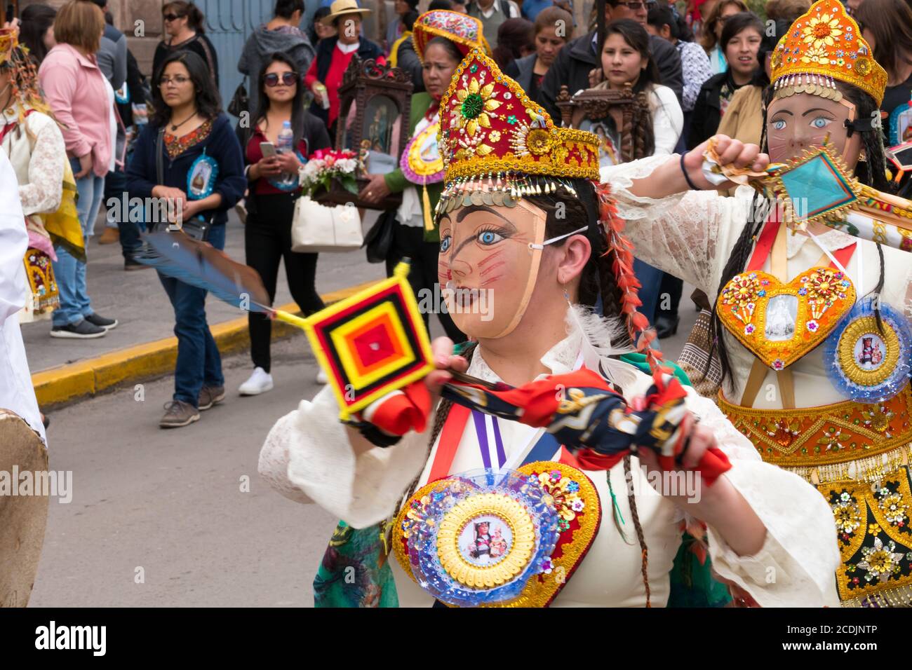 Traditional folklore mask cusco peru hi-res stock photography and ...
