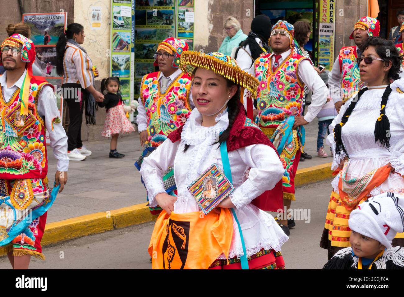 Traditional folklore mask cusco peru hi-res stock photography and ...