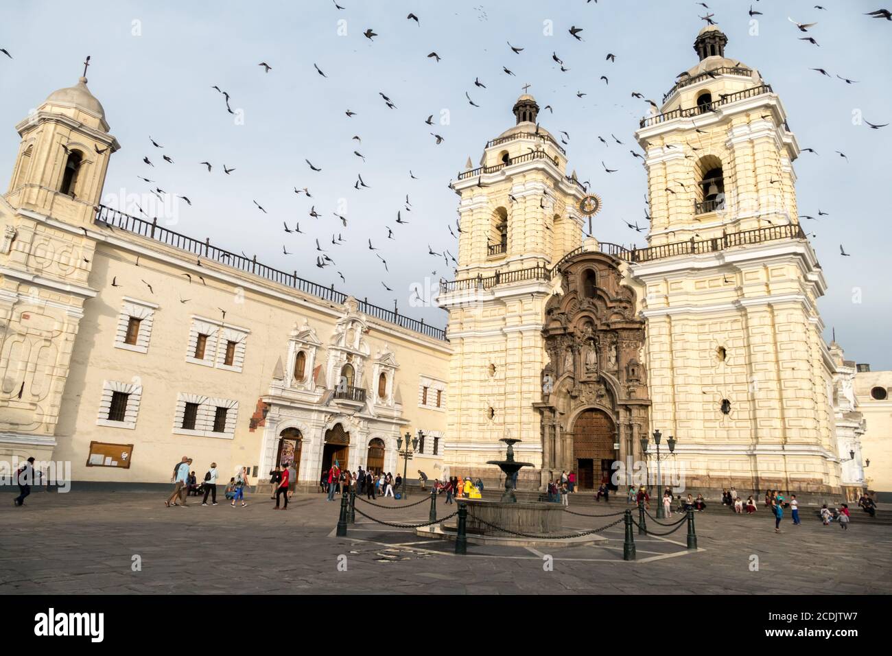 Lima, Peru - october 11, 2018: San Francisco church in the down town of ...