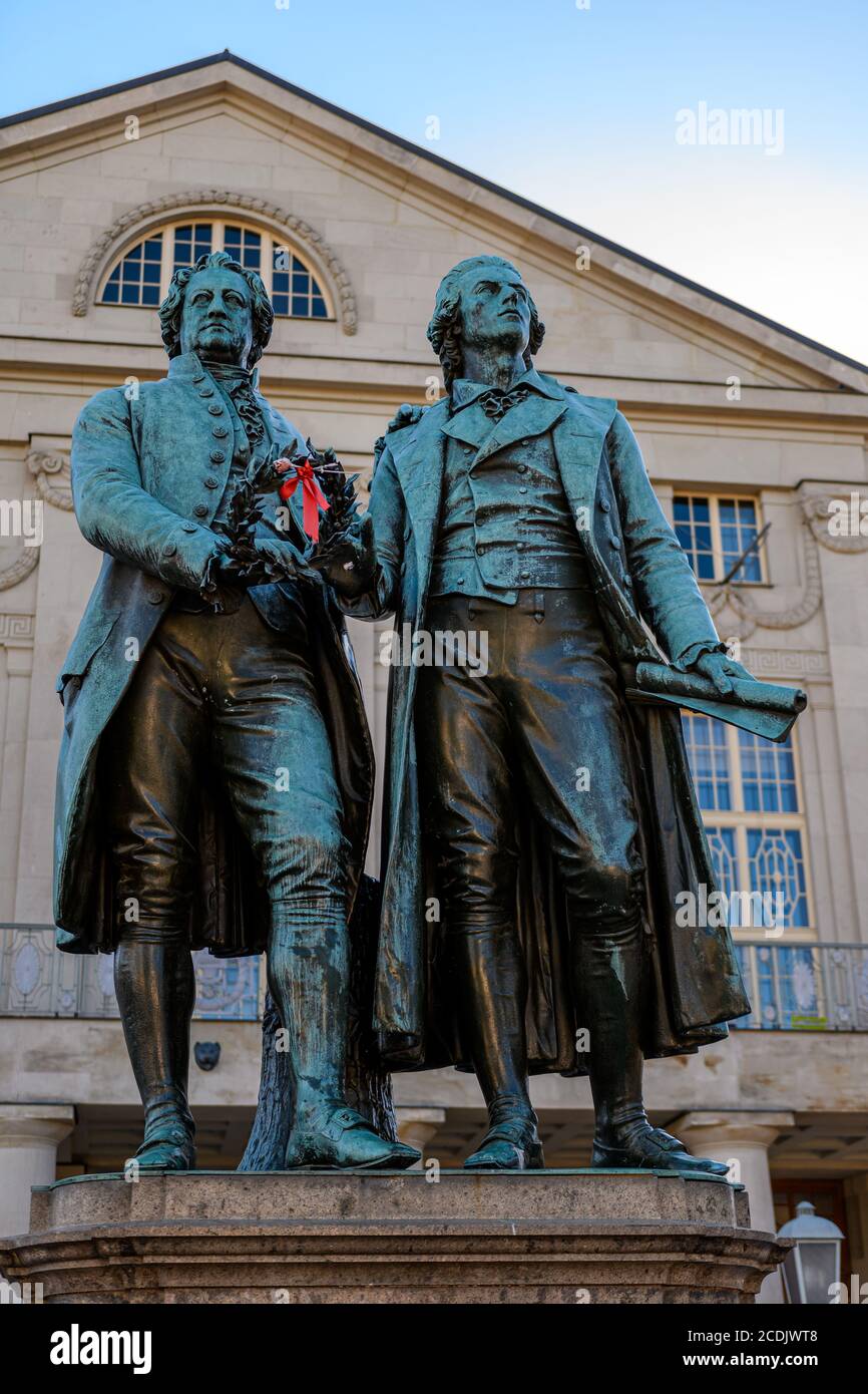 Friedrich Schiller And Goethe Statue High Resolution Stock Photography ...