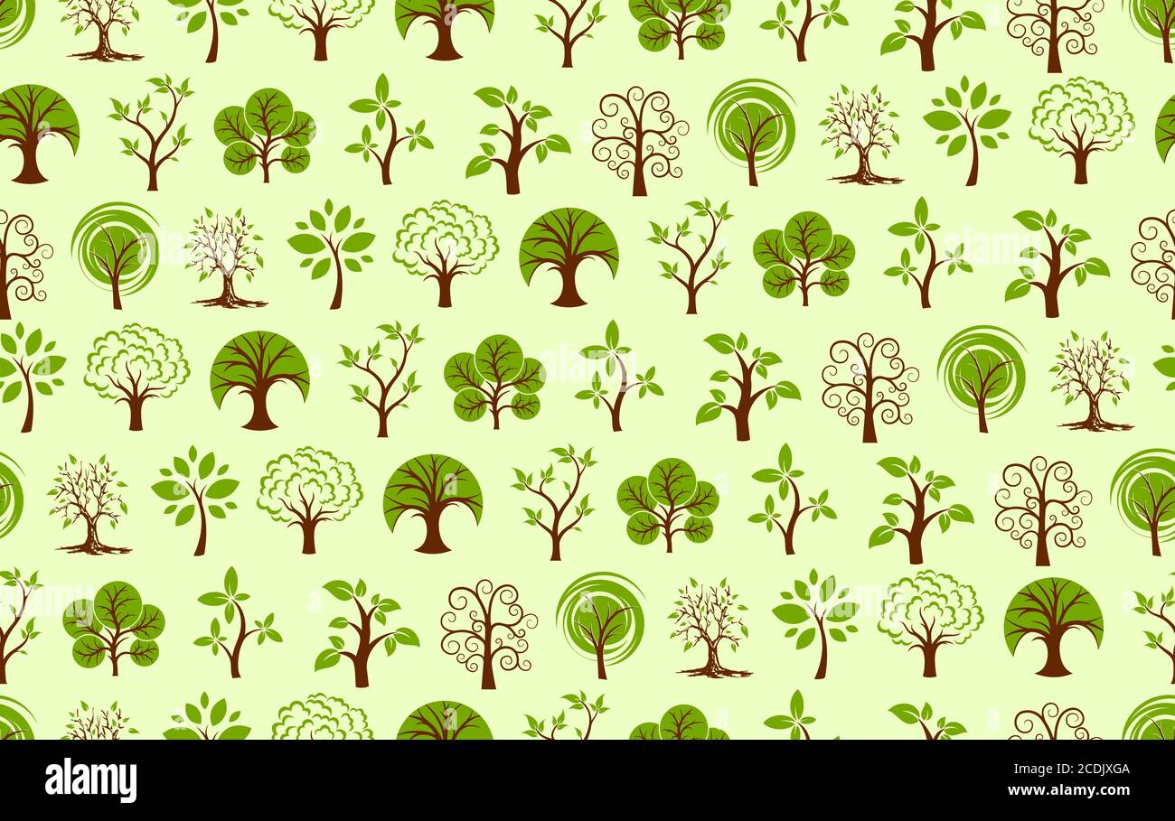 Green forest backgrounds Stock Vector Images - Alamy