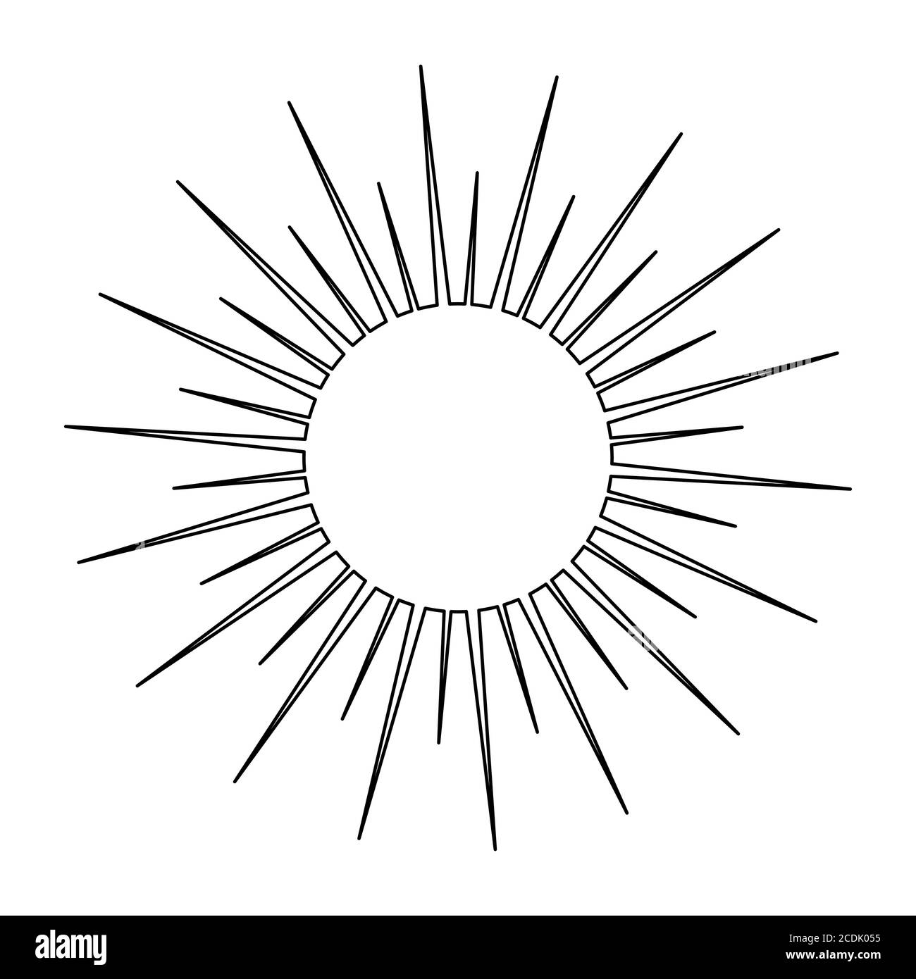Sun shape Black and White Stock Photos & Images - Alamy