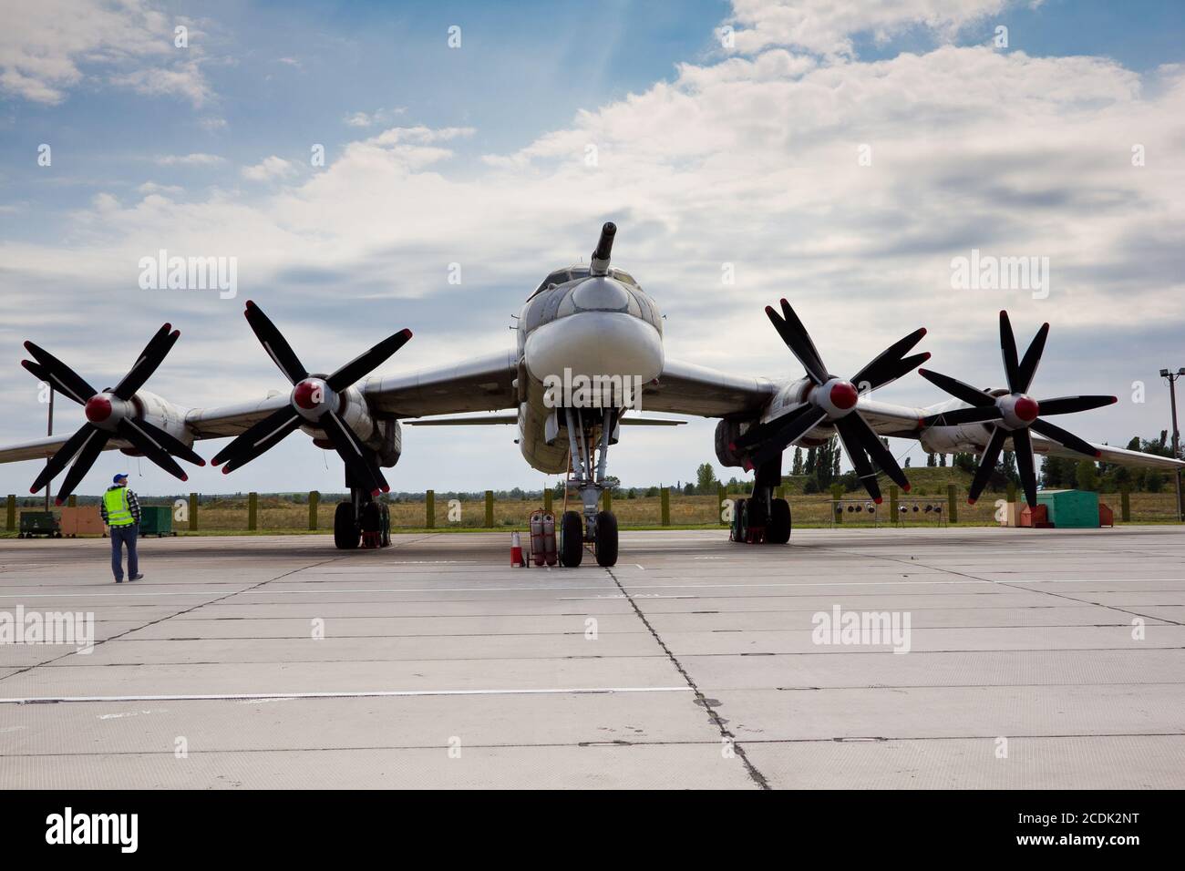 Military aircraft in service at the airfield Stock Photo - Alamy