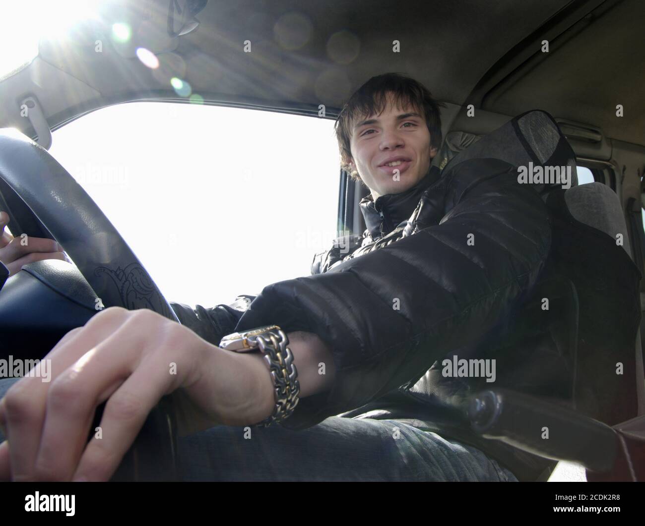 Driving distraction hi-res stock photography and images - Alamy