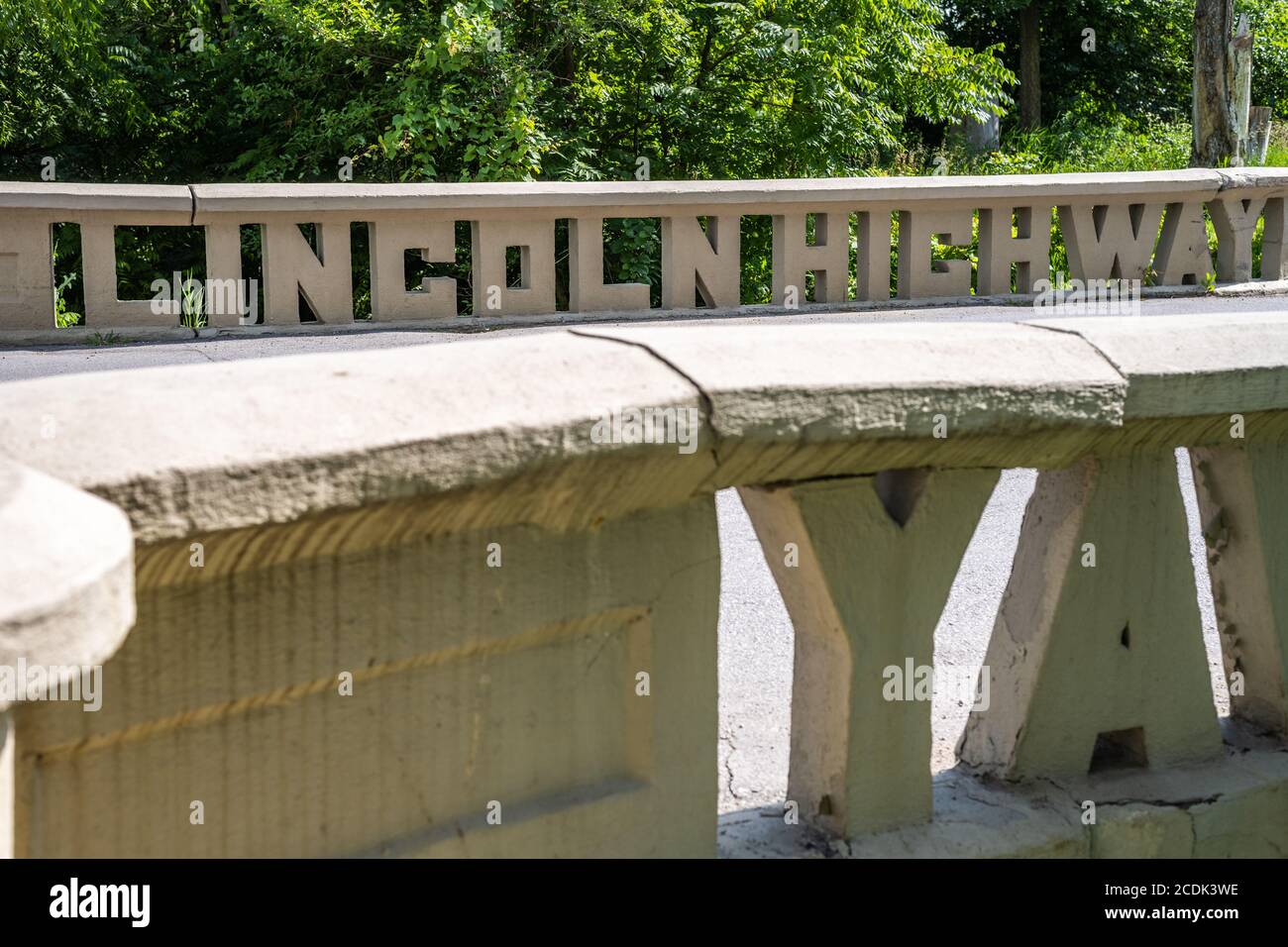 Historic Lincoln Highway bridge in Tama, Iowa Stock Photo - Alamy