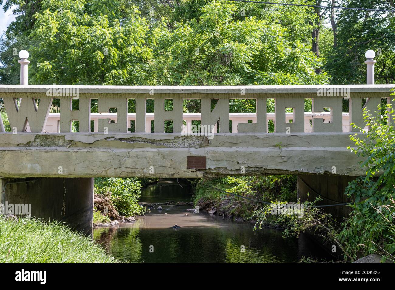 Historic Lincoln Highway bridge in Tama, Iowa Stock Photo - Alamy