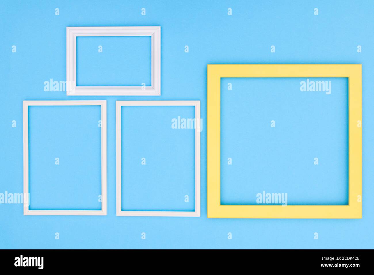 Creative decorated wooden frame for photo and text Stock Photo - Alamy