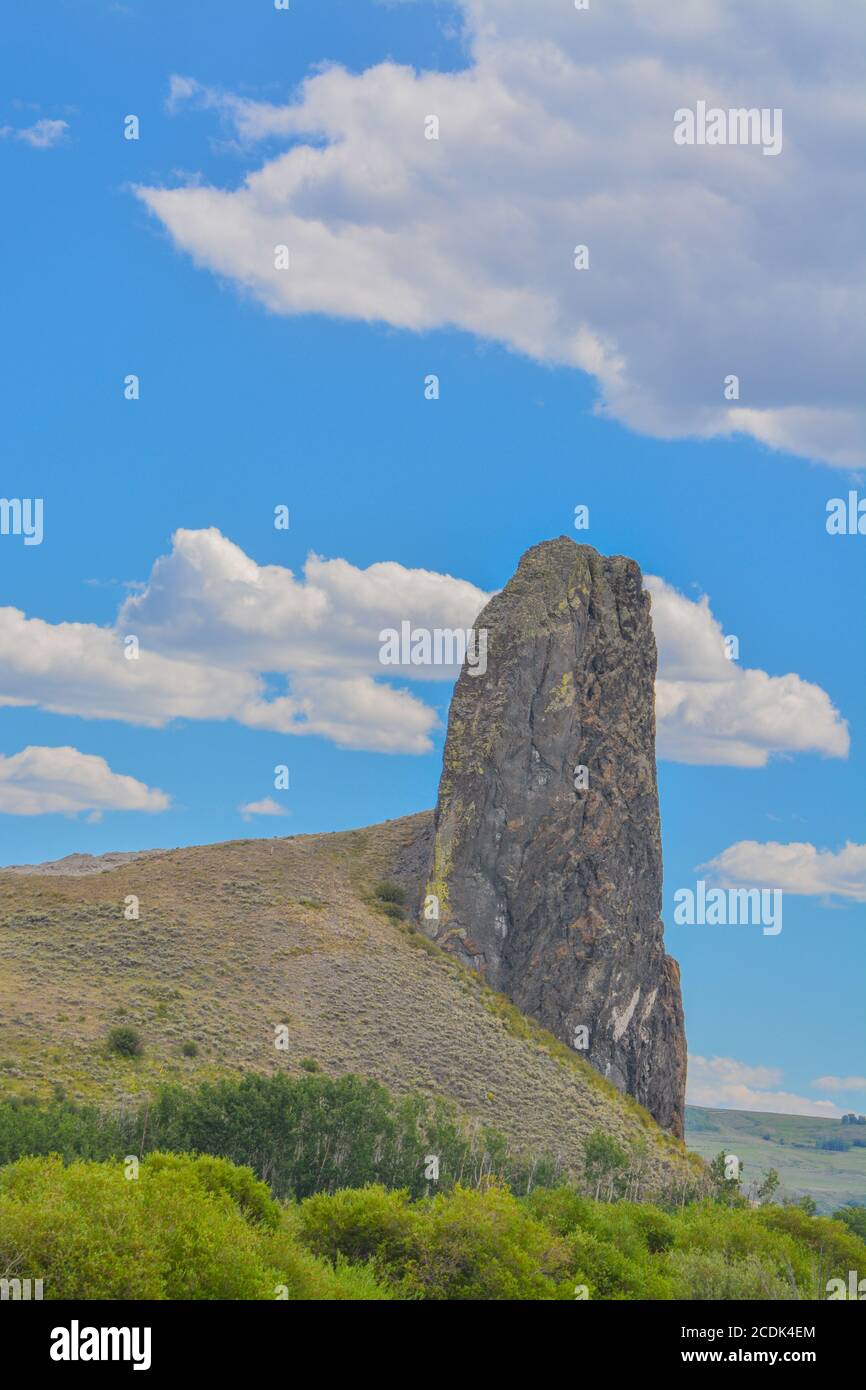 Finger Rock is a volcanic plug located in Stagecoach State Park in the ...