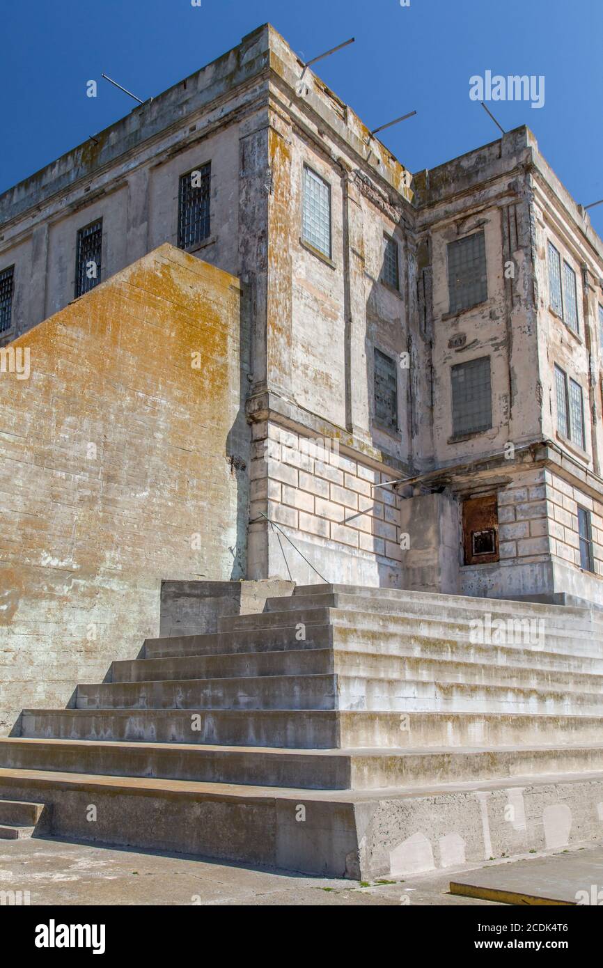 Cell Block A at Alcatraz Island Prison Stock Photo - Alamy