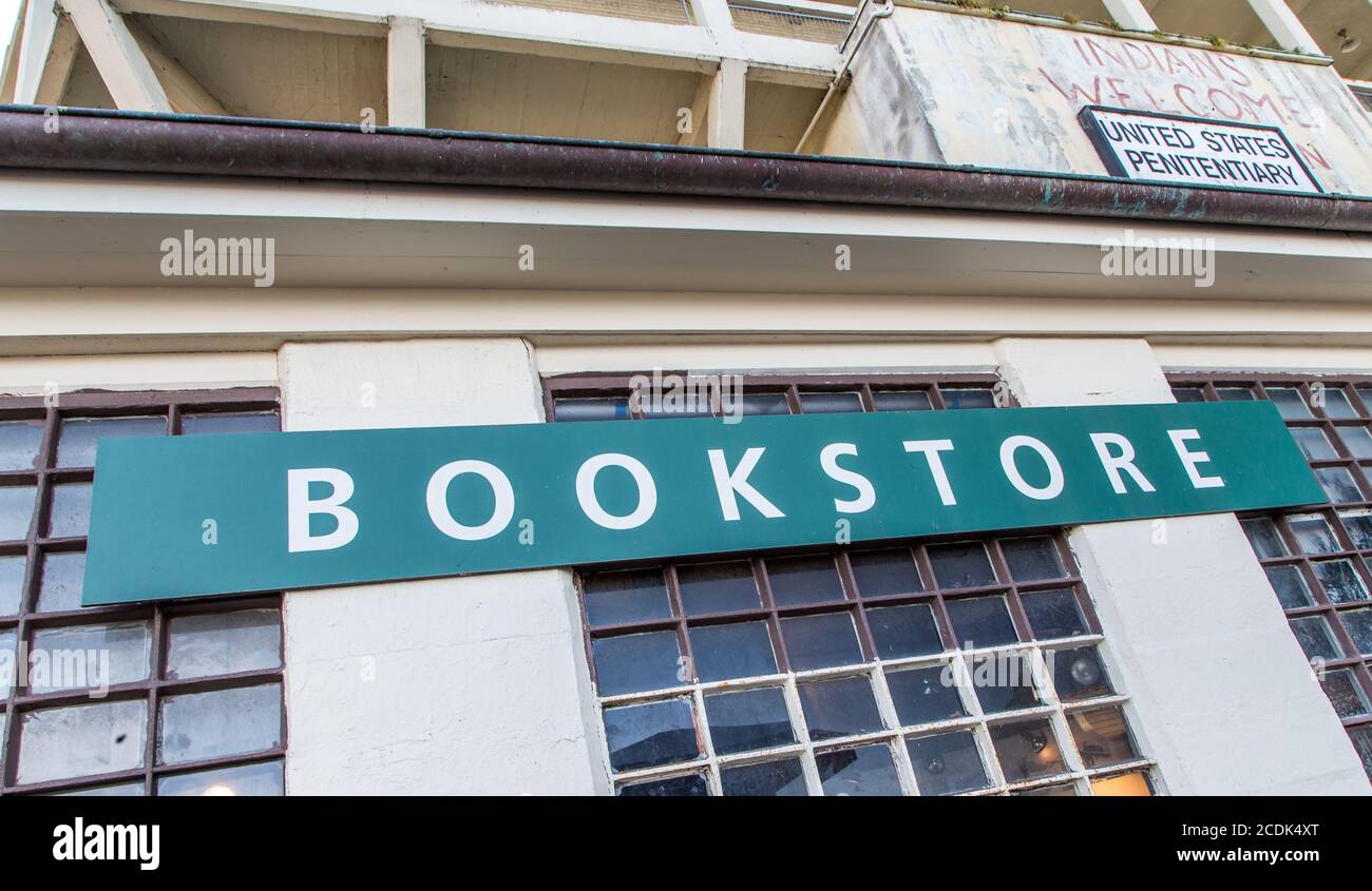 Bookstore at Alcatraz Island Stock Photo - Alamy