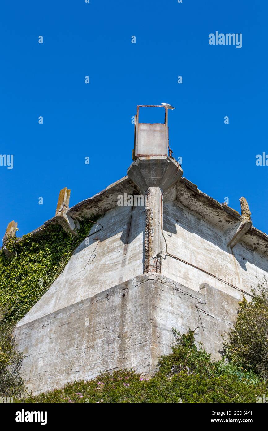 Cell Block A at Alcatraz Island Prison Stock Photo - Alamy