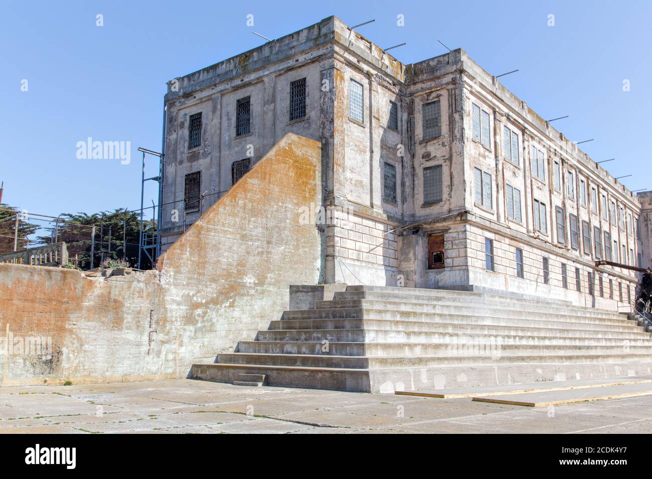 Cell Block A at Alcatraz Island Prison Stock Photo - Alamy