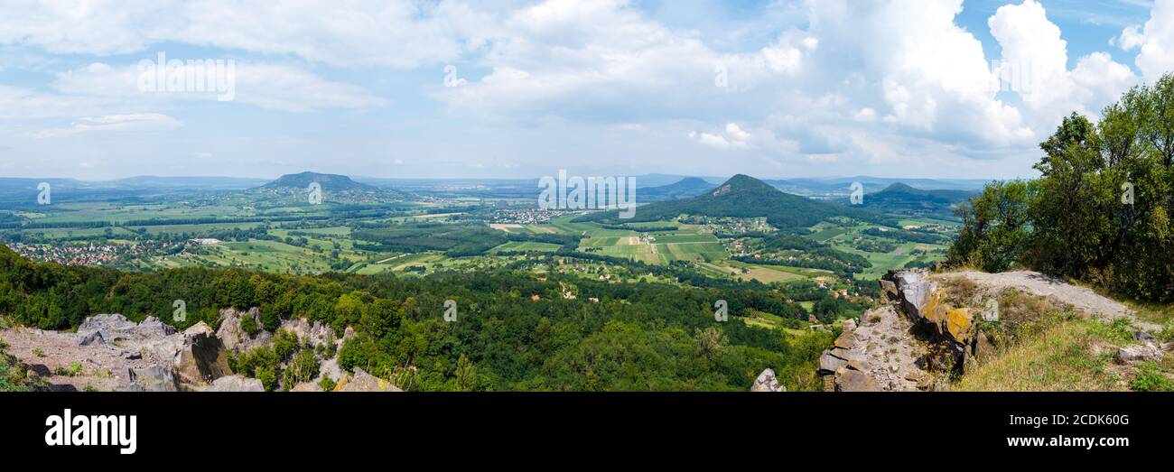View from the top of Badacsony towards north to the buttes (Szent ...