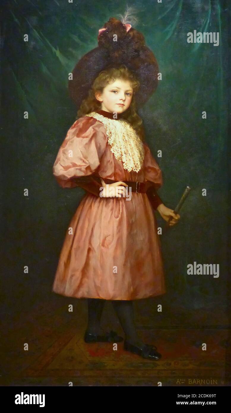 Barnoin Adolphe - the Artist's Daughter 1 - French School - 19th and ...