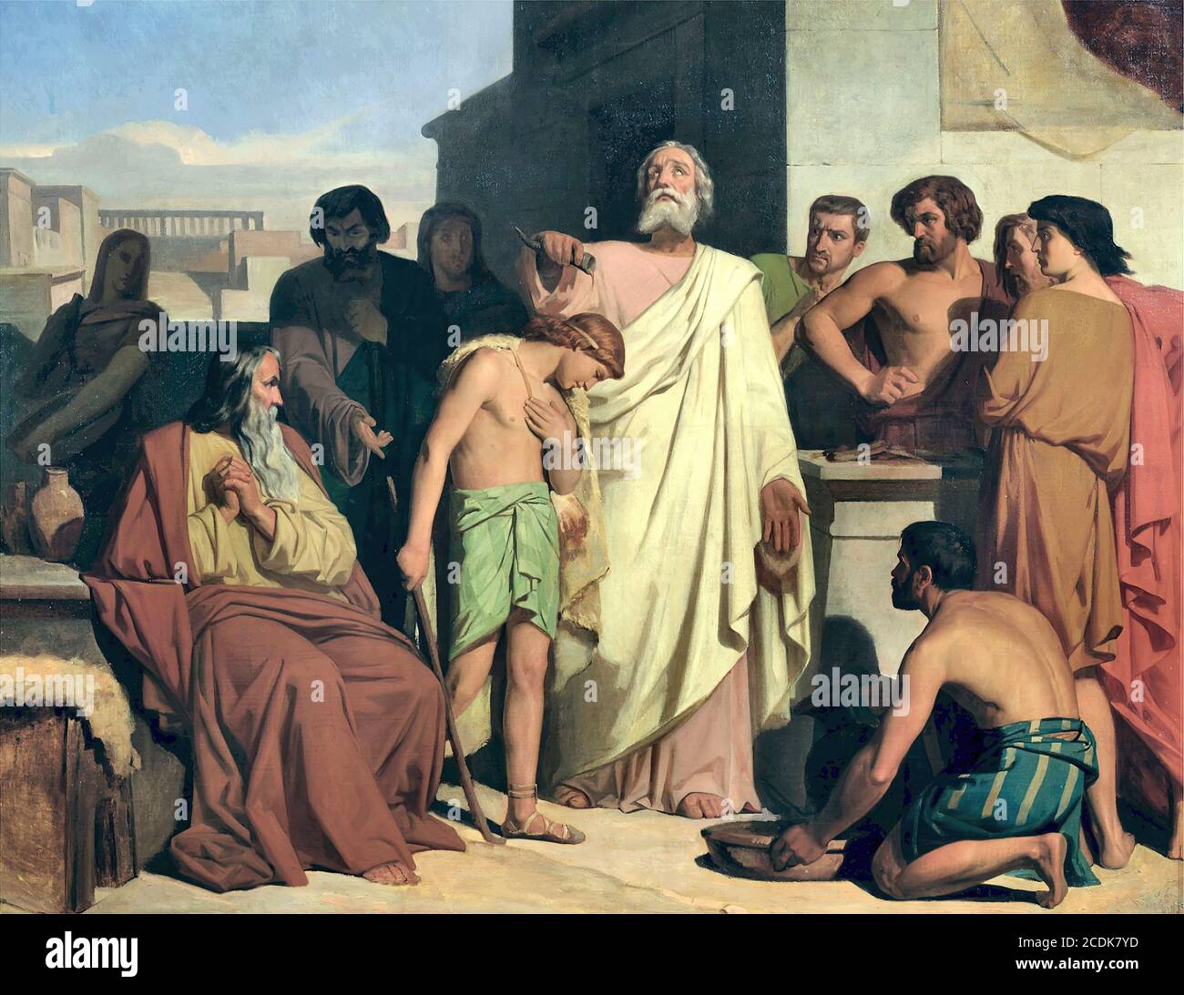Barrias Felix Joseph - Annointing of David by Saul - French School ...