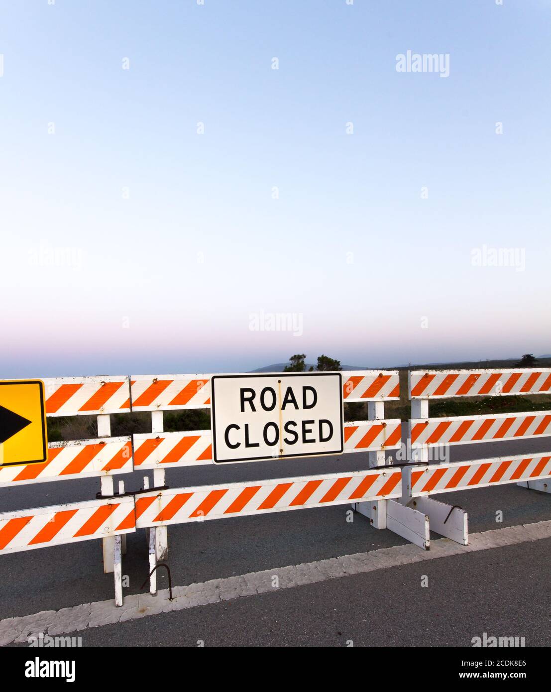 Road Closed Sign Stock Photo - Alamy