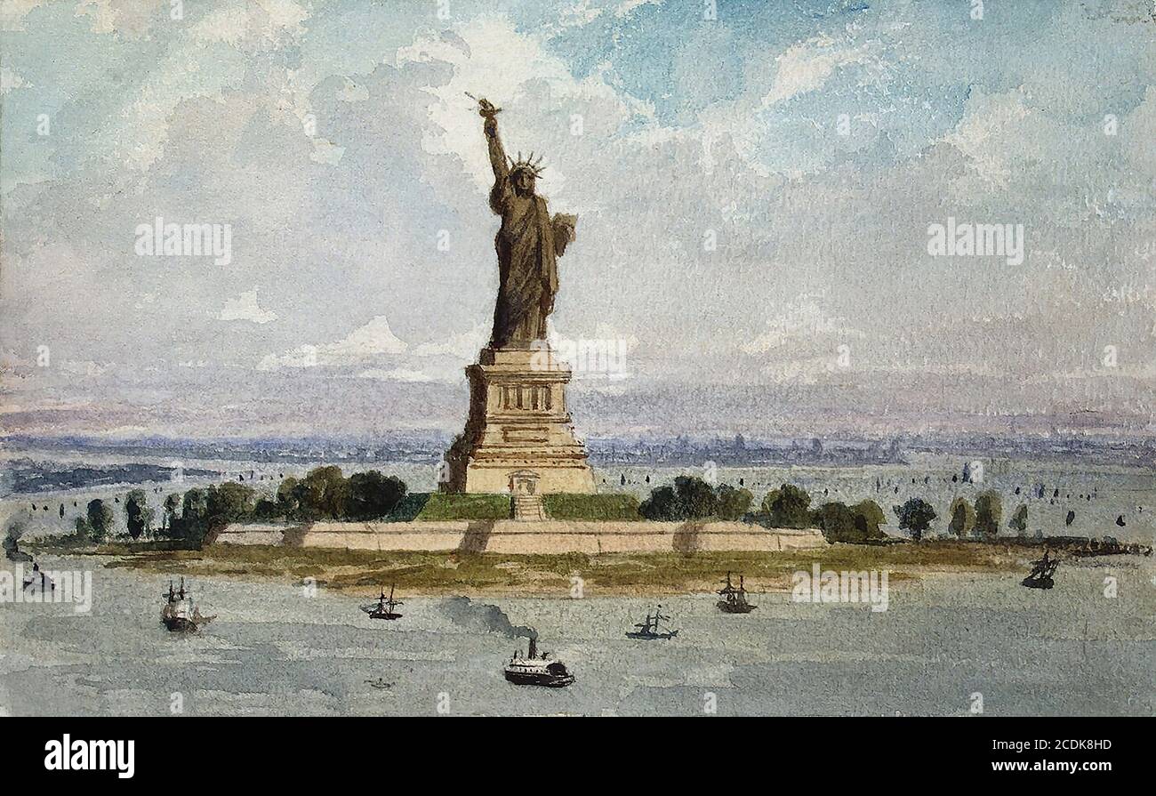 Bartholdi Frederic Auguste - Statue of Liberty in New York - French ...