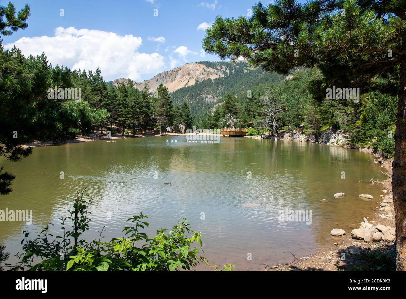Gumushane, Turkey - 31 July, 2020: Limni Lake, National Nature Park ...