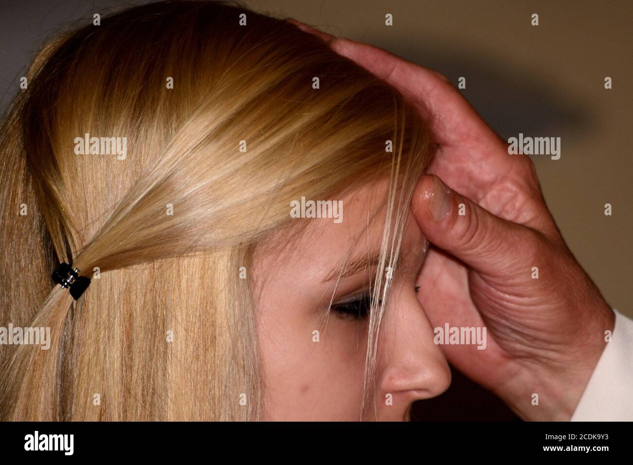 Teens in Confirmation Stock Photo - Alamy