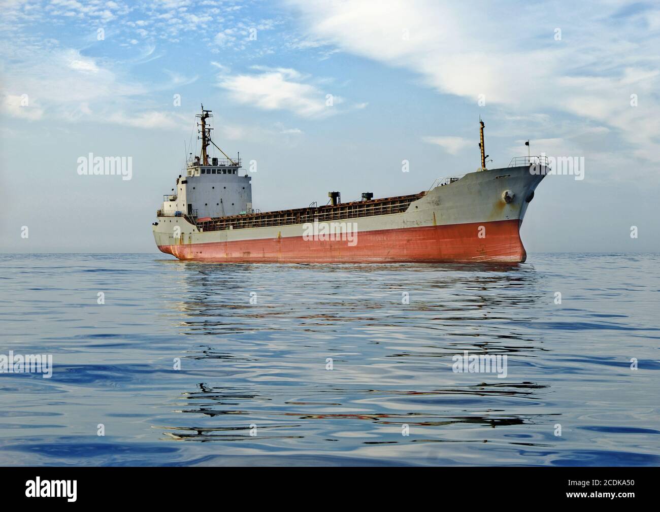 cargo ship at sea Stock Photo - Alamy