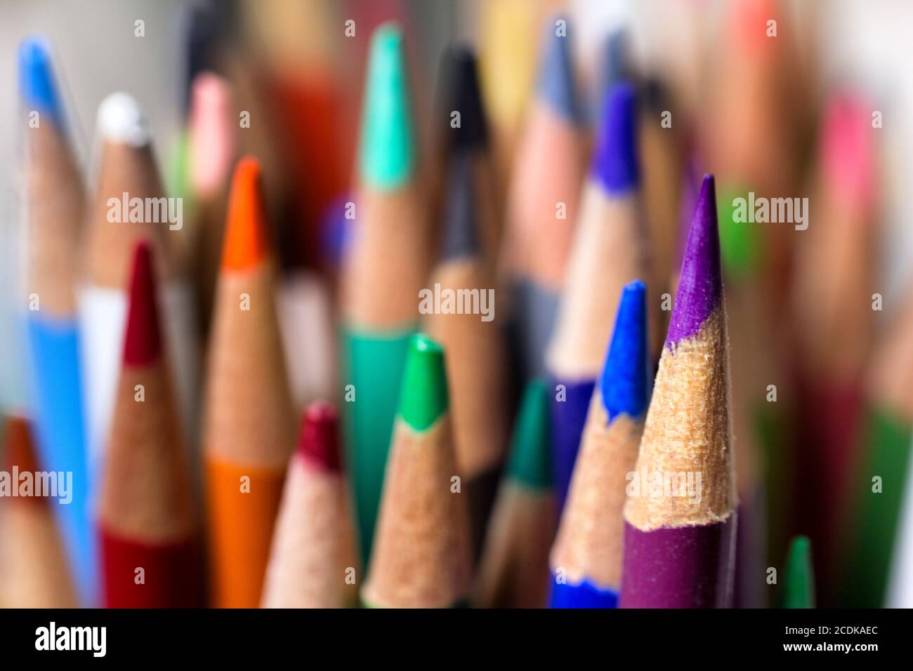 Grouping of Colored Pencils Stock Photo - Alamy