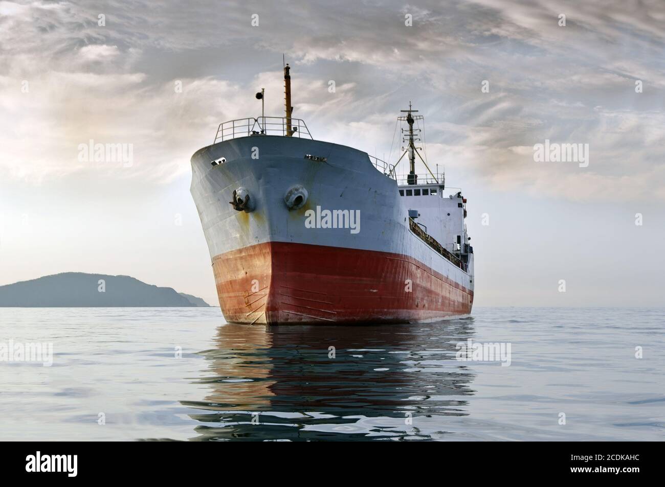 cargo ship at sea Stock Photo - Alamy