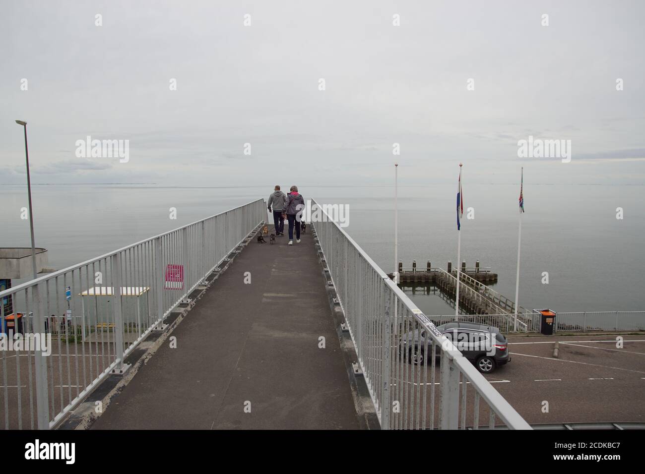 Afsluitdijk a major Dutch dam and causeway between Waddenzee and ...