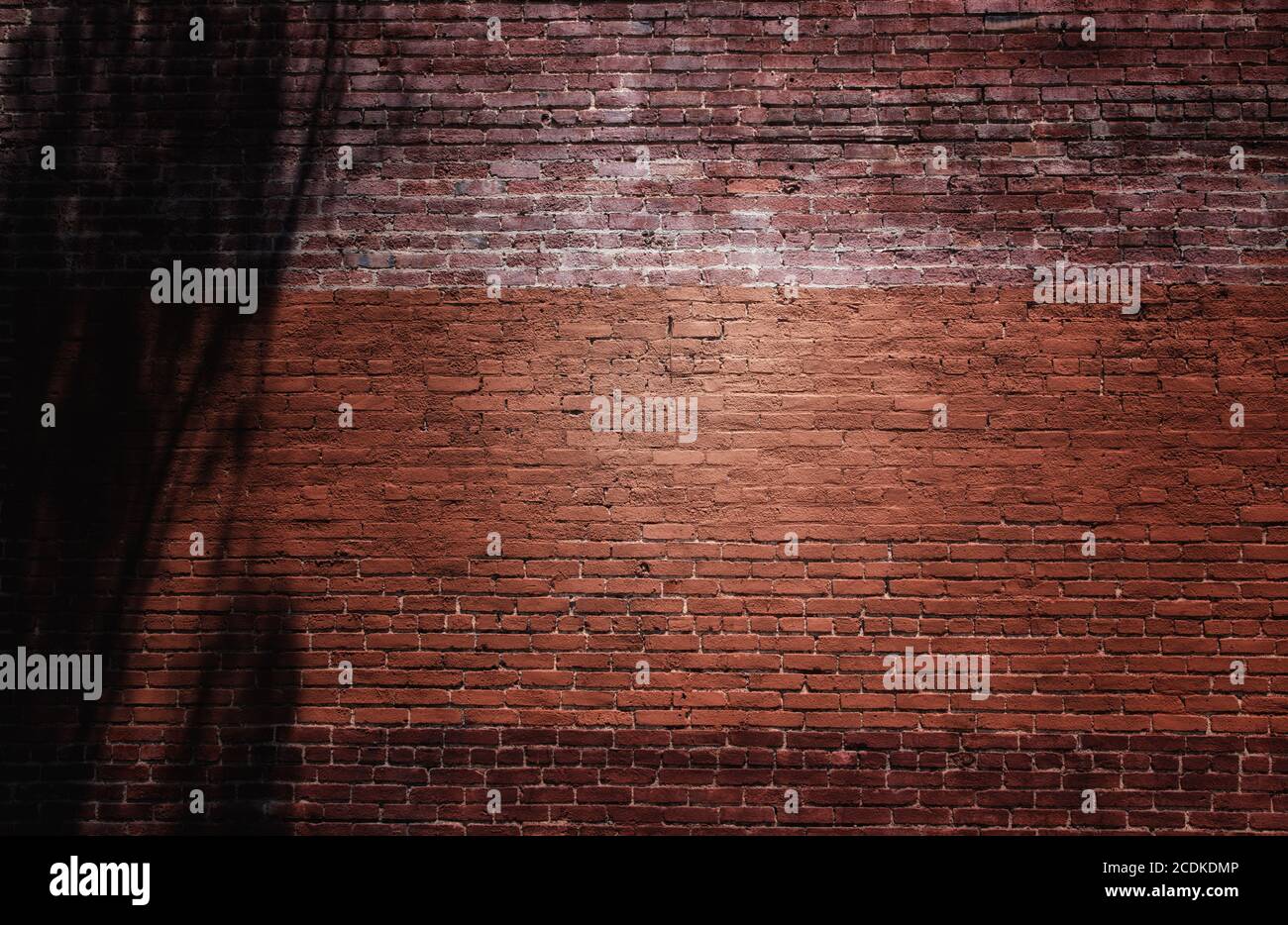 Red Brick Wall in Alley Backdrop Stock Photo - Alamy