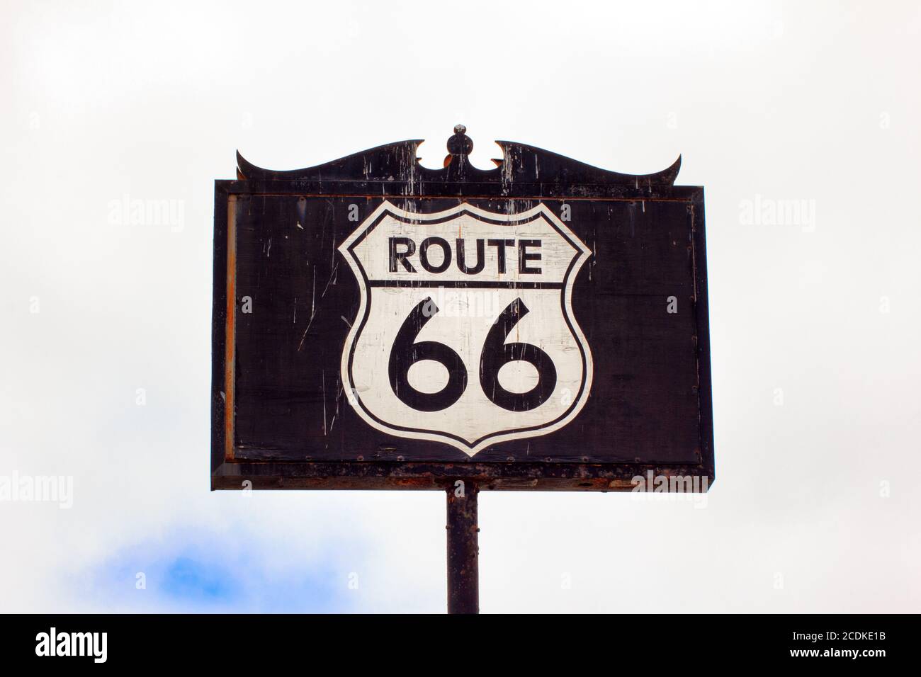 Route 66 Road Sign Stock Photo - Alamy