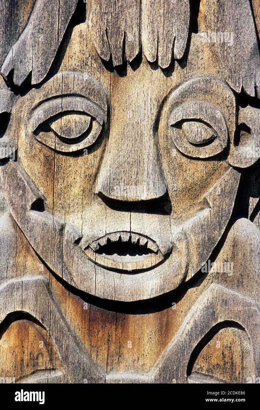 Totem pole detail hi-res stock photography and images - Alamy
