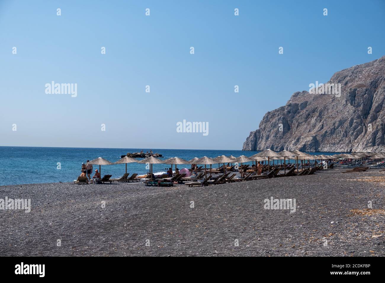 Black sand volcano santorini greece hi-res stock photography and images ...
