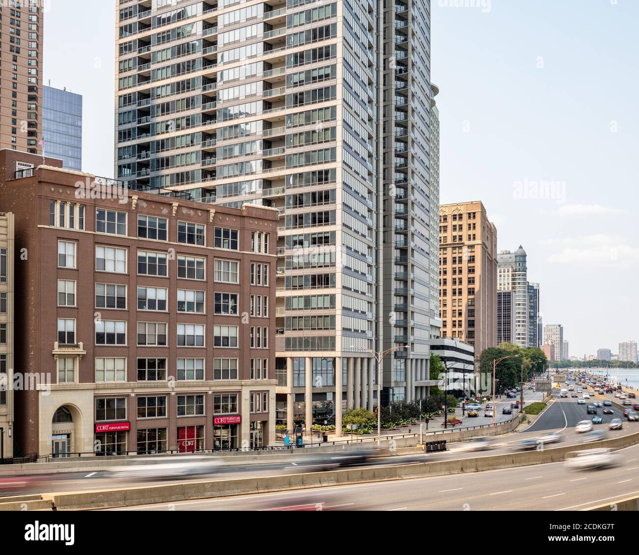 Buildings along Lake Shore Drive in Streeterville Stock Photo - Alamy