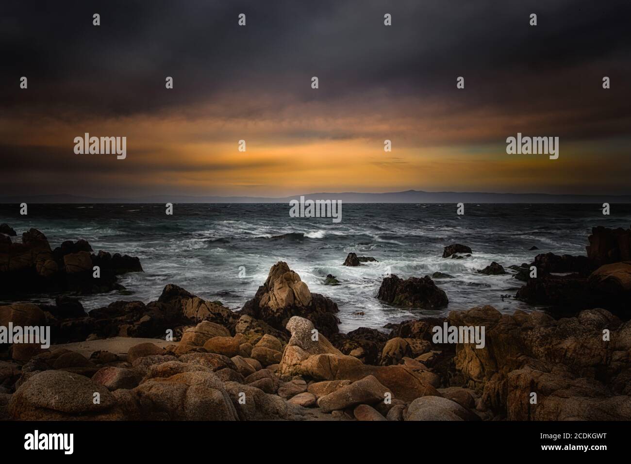 Dusk view of monterey bay hi-res stock photography and images - Alamy