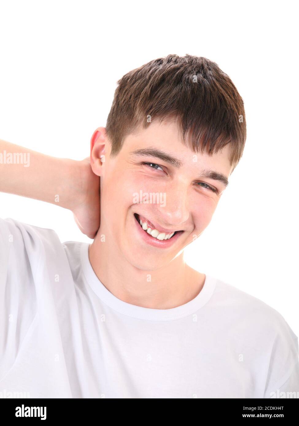 Man face front view smile young hi-res stock photography and images - Alamy