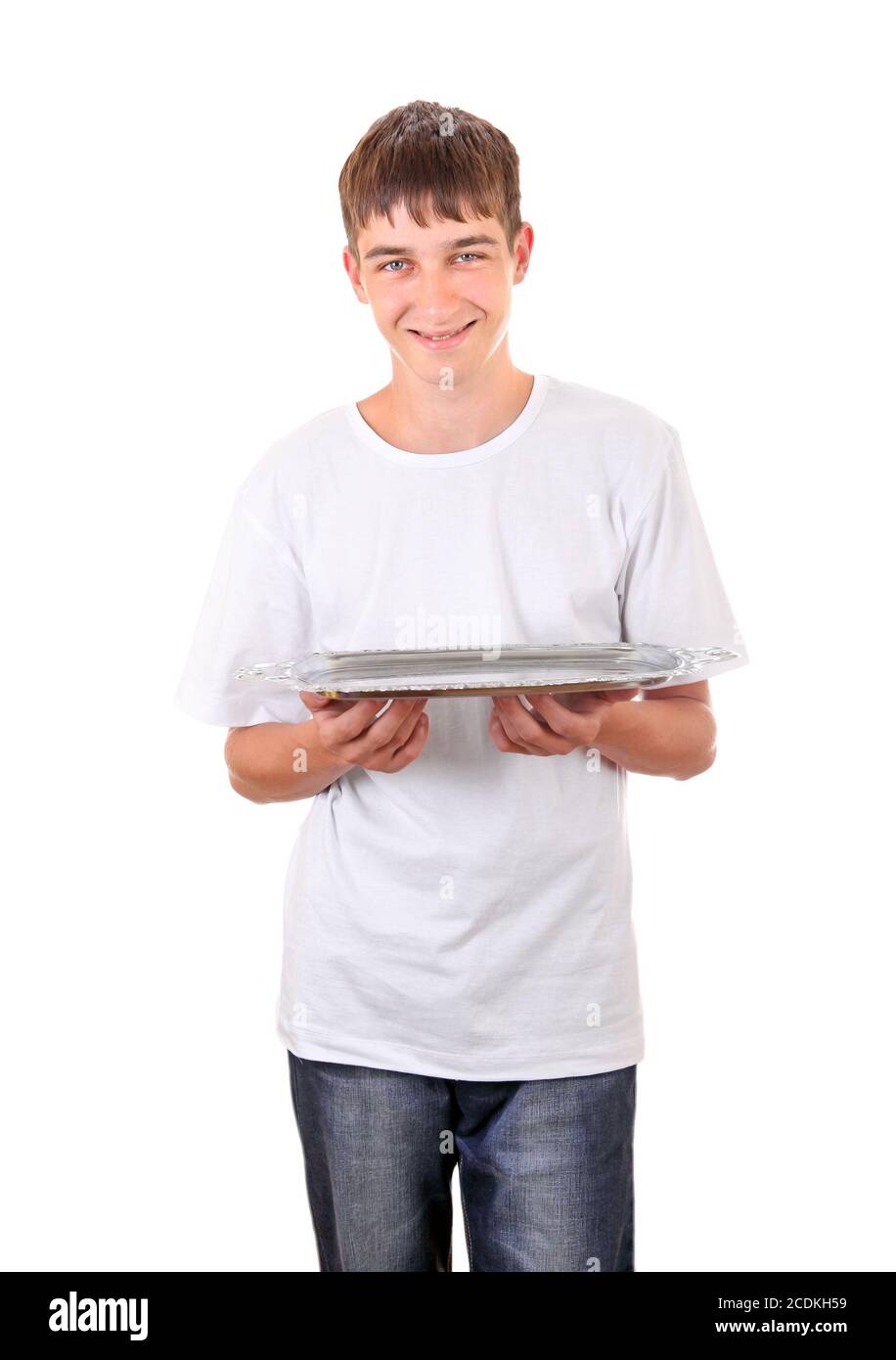 Salver tray hi-res stock photography and images - Alamy