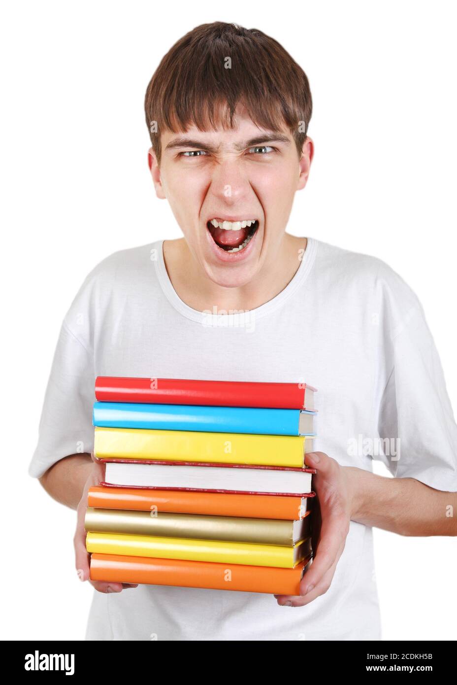 Angry male student hi-res stock photography and images - Alamy