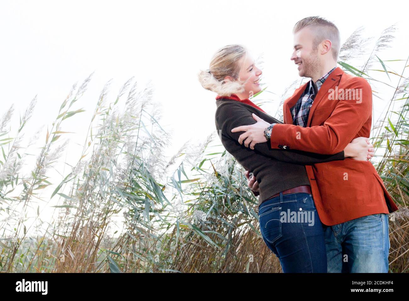 Nice couple in the wind Stock Photo - Alamy