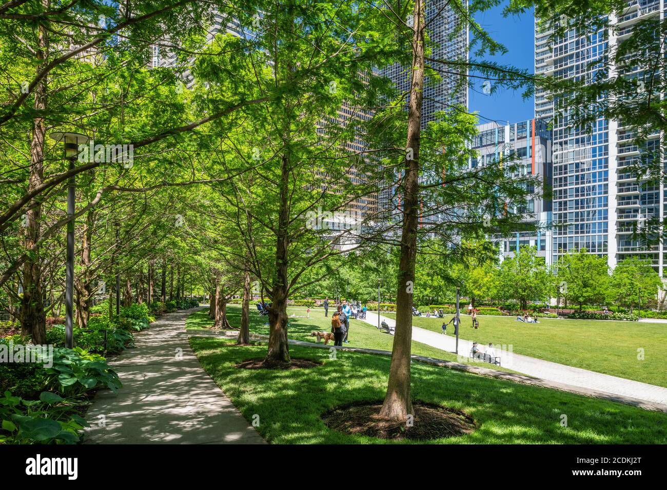 Lakeshore East Park designed by OJB Landscape Architecture Stock Photo ...