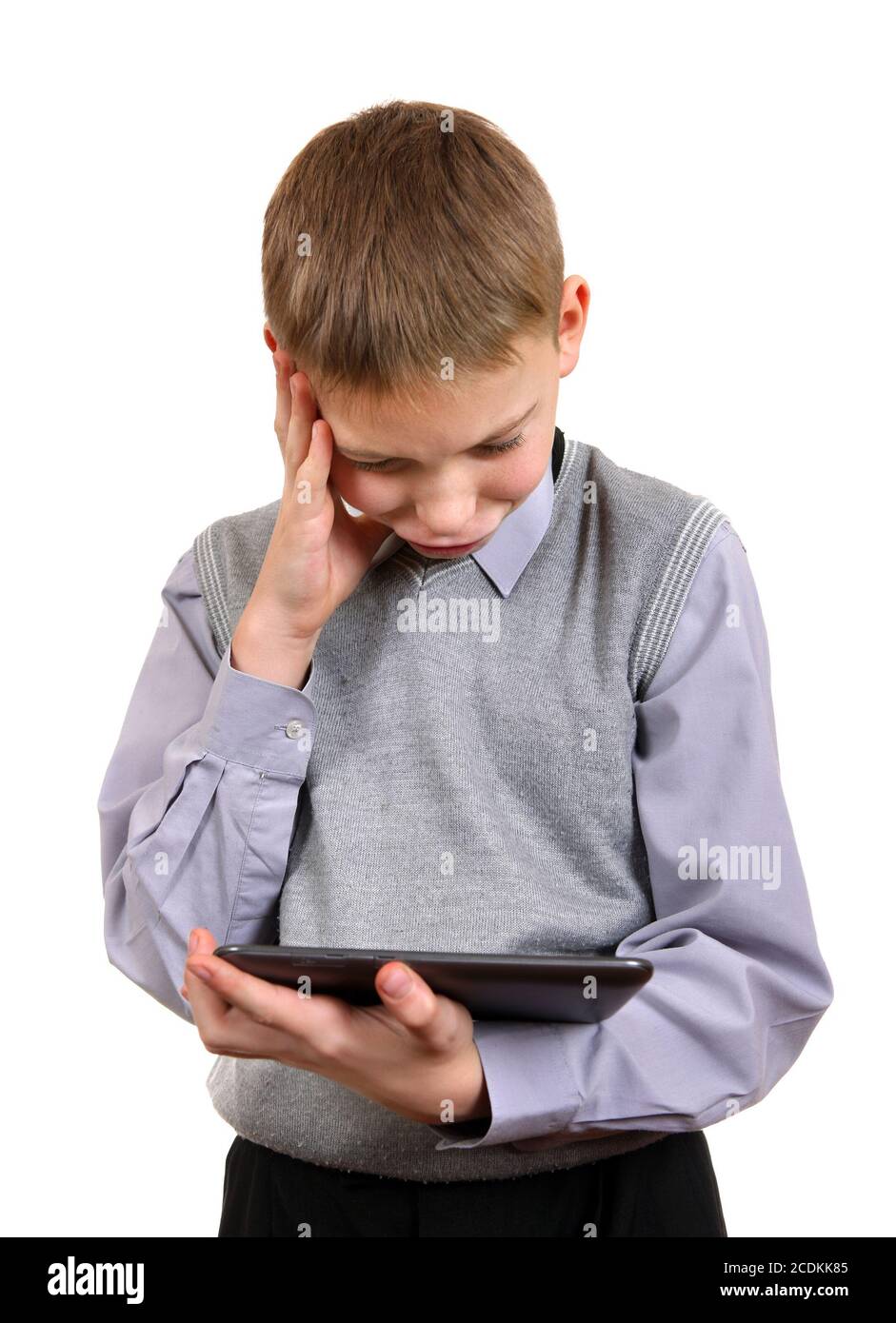 Sad boy computer hi-res stock photography and images - Alamy