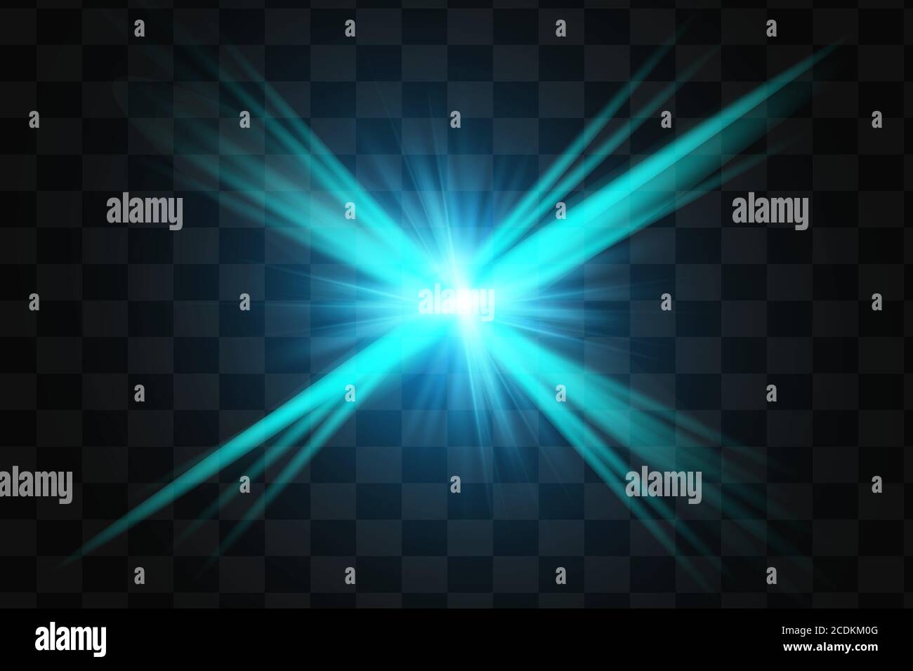 Effect glow bright blue lens. Realistic light effects. Shining sun ...