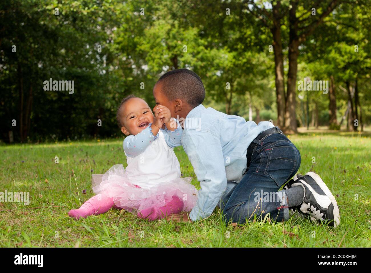 Sweet little african children Stock Photo - Alamy