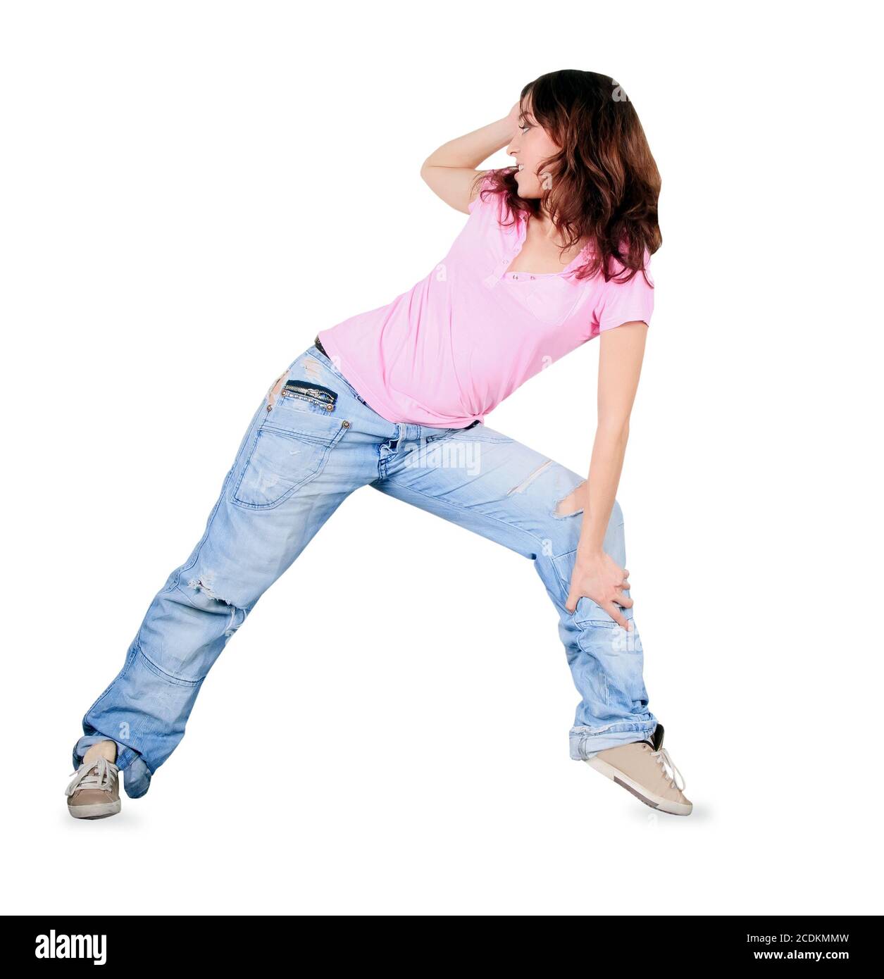 Dancing street performer Cut Out Stock Images & Pictures - Alamy