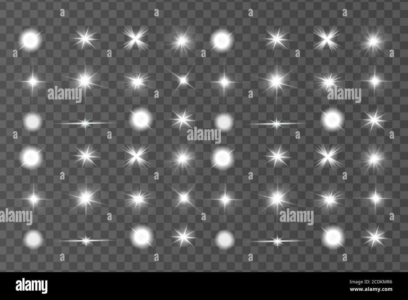 Glow isolated white light effect, lens flare, explosion, glitter, line Stock Vector Image & Art ...