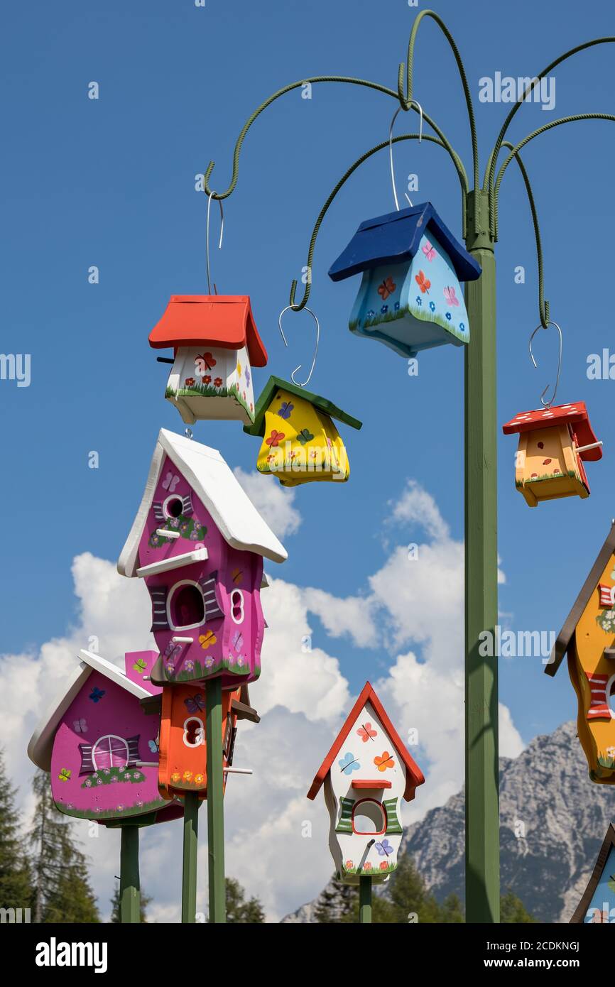 Hanging bird houses hi-res stock photography and images - Alamy