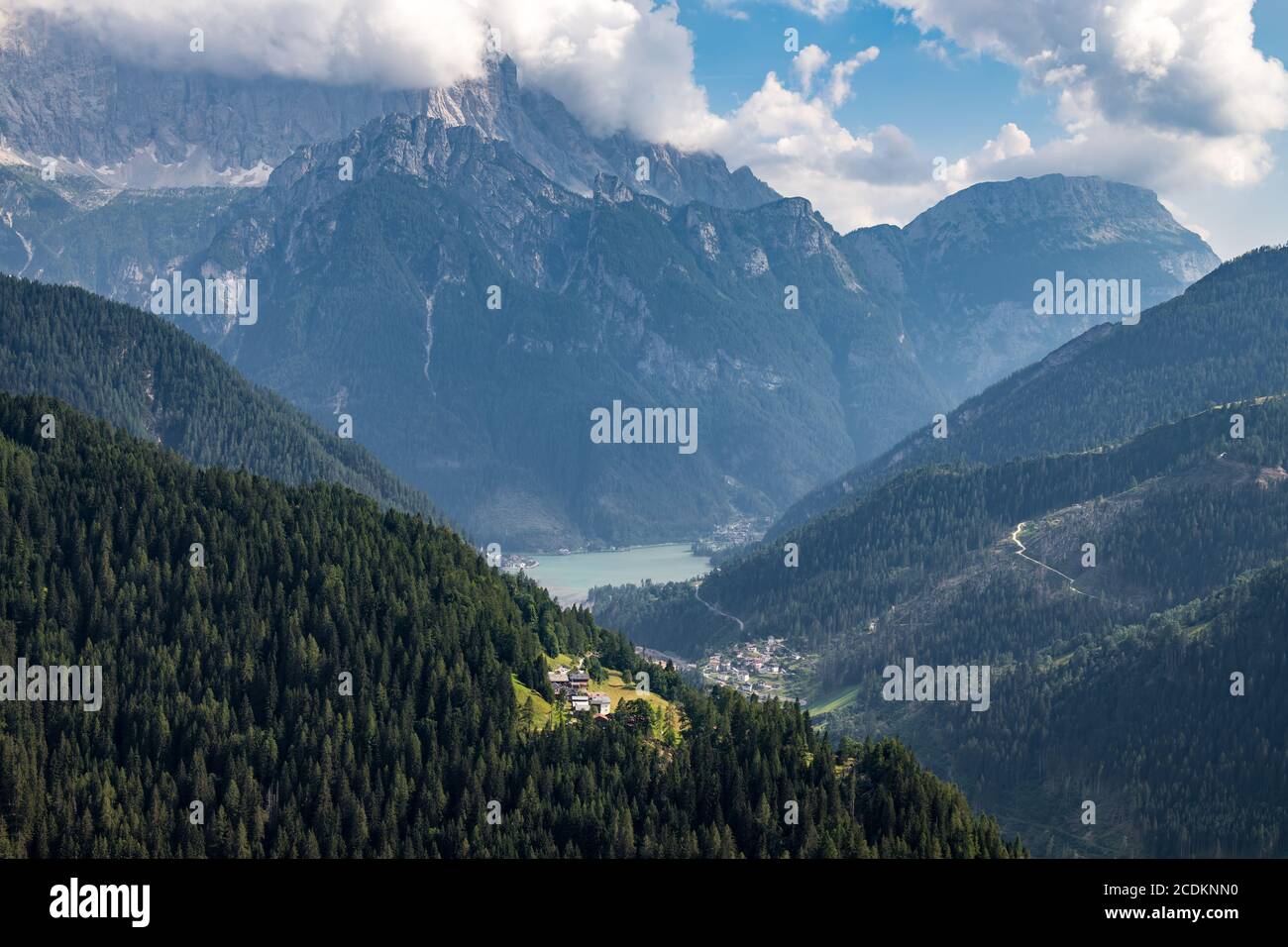 Countryside around Lake Alleghe , Veneto, Italy Stock Photo - Alamy