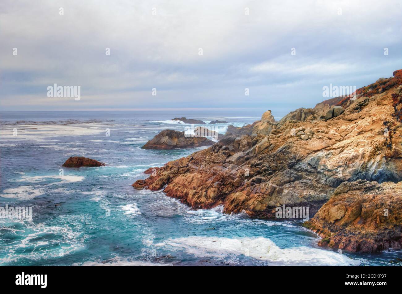 Garrapata State Beach Ocean Waves Stock Photo - Alamy