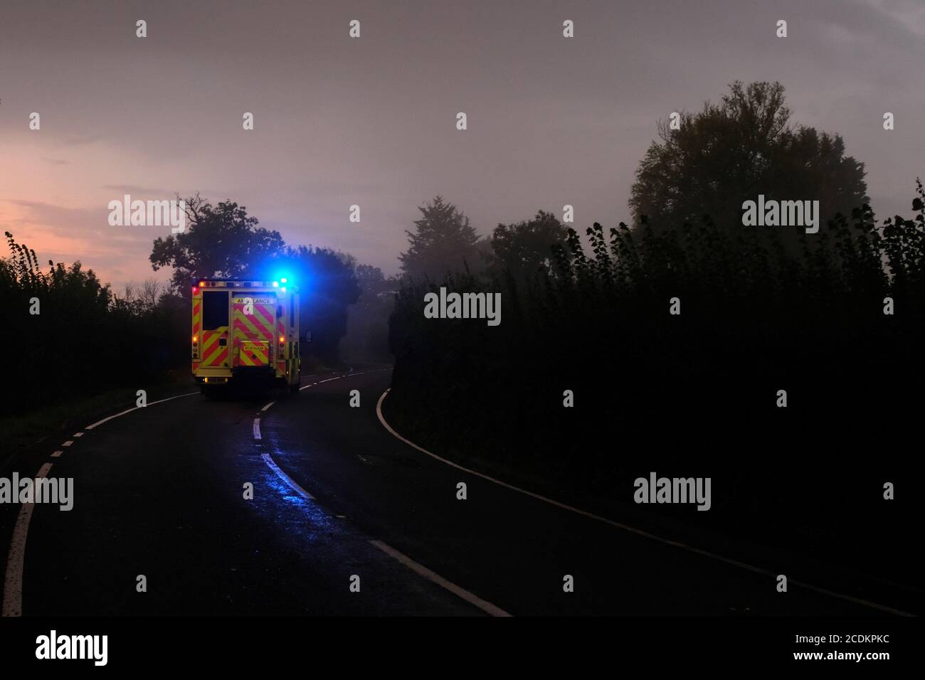 Uk Ambulance Blue Light Emergency High Resolution Stock Photography and ...