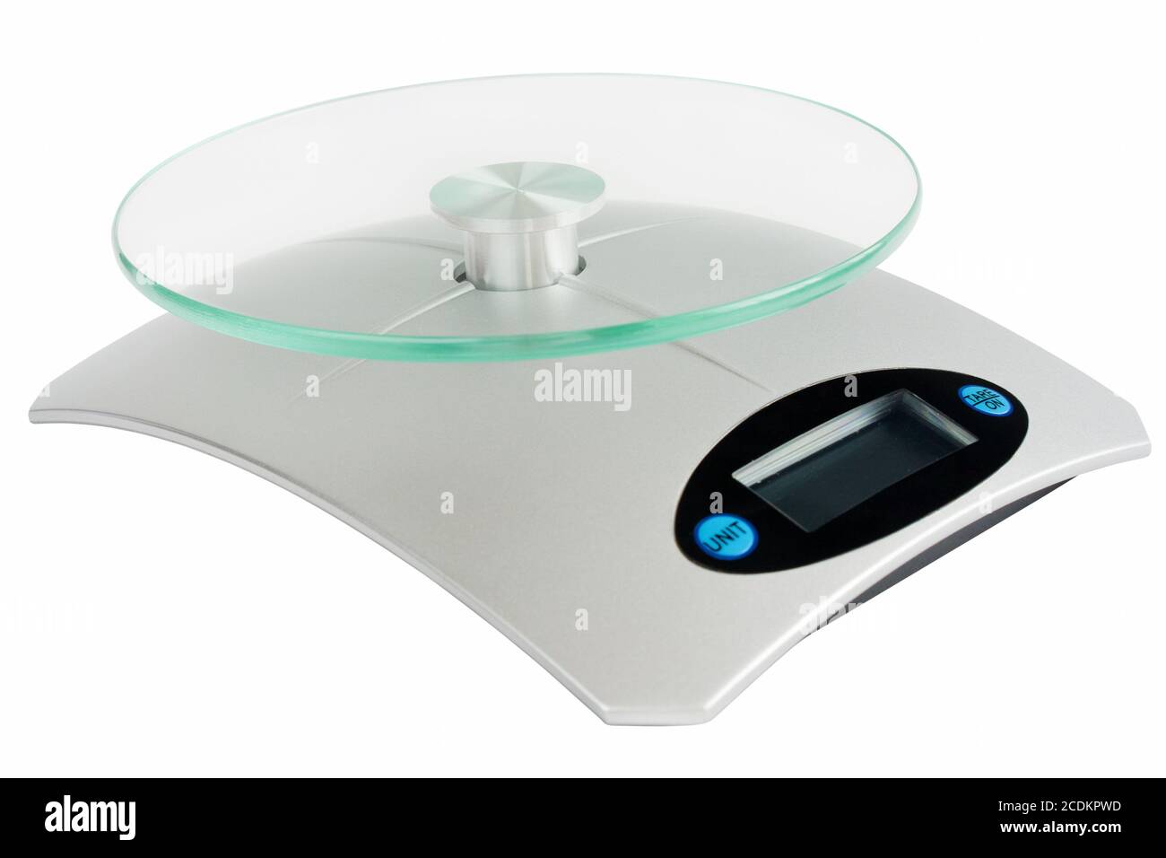 Kitchen scale isolated on white background Stock Photo - Alamy