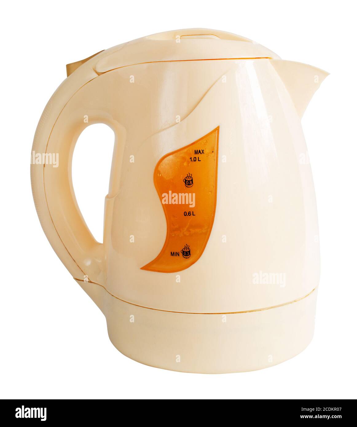 Electric pitcher for warm water isolated on white Stock Photo - Alamy